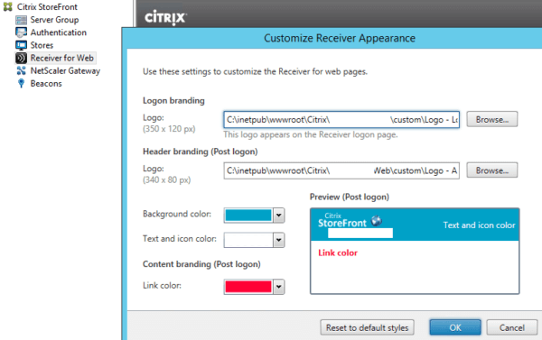 Citrix StoreFront 3: Customize Receiver Experience - YuenX
